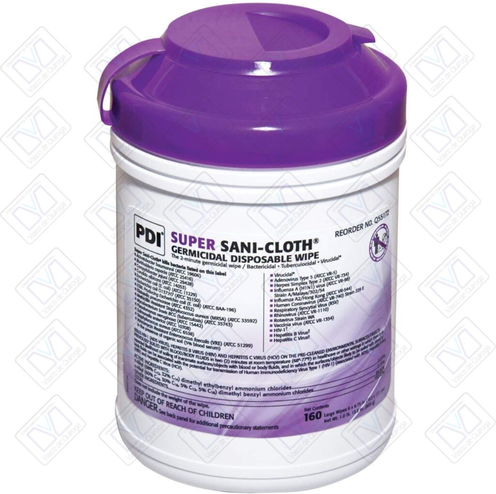 Toallitas Desinfectantes Super SANI-CLOTH c/160 - Depósito Dental VQ