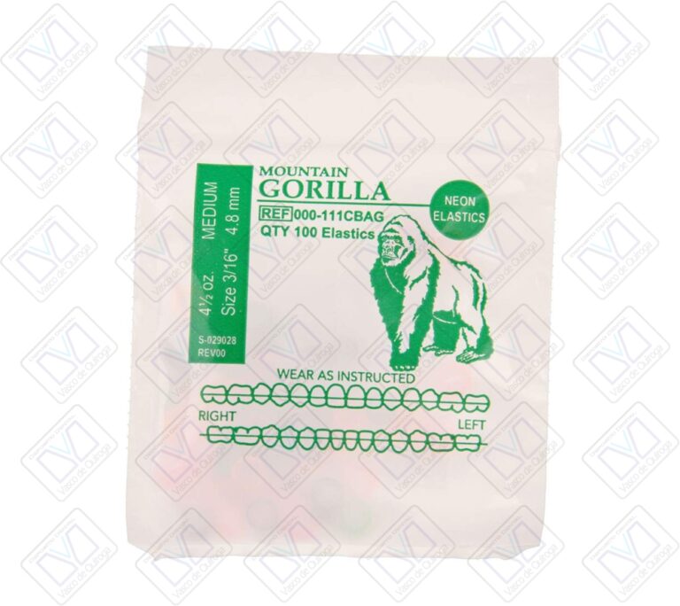 Ligas Intermaxilares GORILA COLOR 3/16" 4 1/2 oz - Depósito Dental VQ