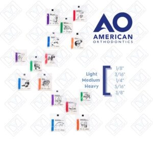 Ligas Intermaxilares American Orthodontics - Depósito Dental VQ