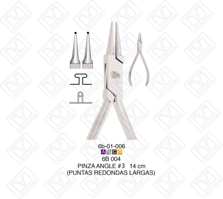 Pinza Dos Picos Puntas Redonas 6B - Depósito Dental VQ